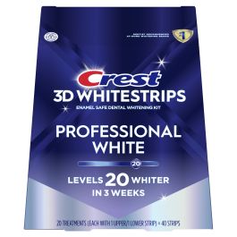 Crest 3DWhitestrips Professional White, 20 treatments