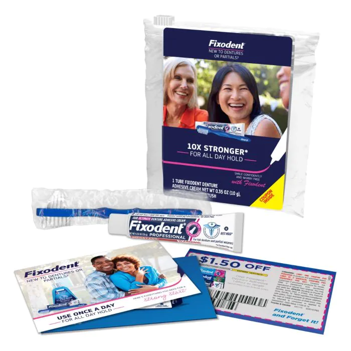 fixodent dental samples